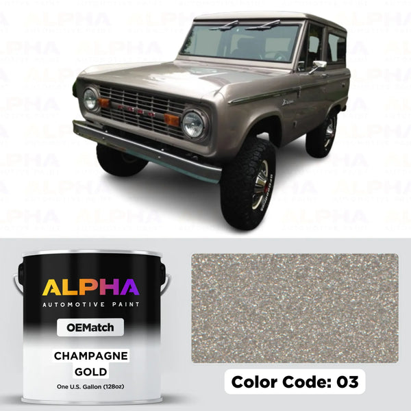 FORD CHAMPAGNE GOLD M. 03 / 294 | OEMatch Basecoat – The Spray Source