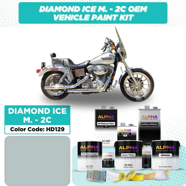 Harley-Davidson Diamond Ice Metallic 2C HD129 | OEMatch Vehicle Paint ...