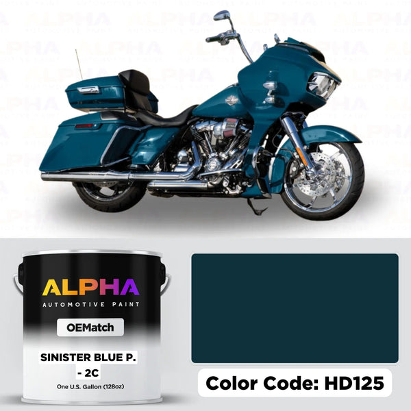Harley-Davidson Sinister Blue Pearl 2C HD125 | OEMatch Basecoat – The ...