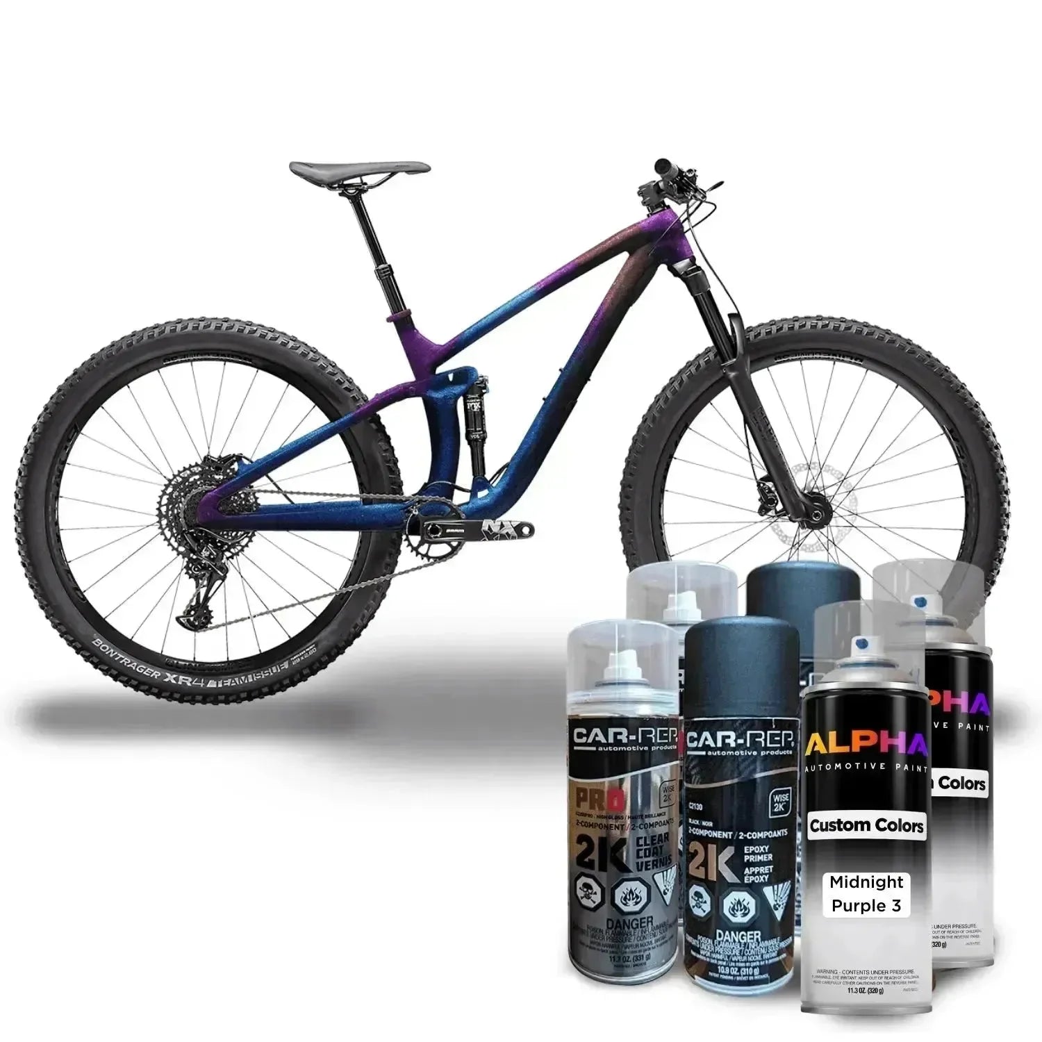 Midnight Purple 3 Bike Paint Kit – The Spray Source