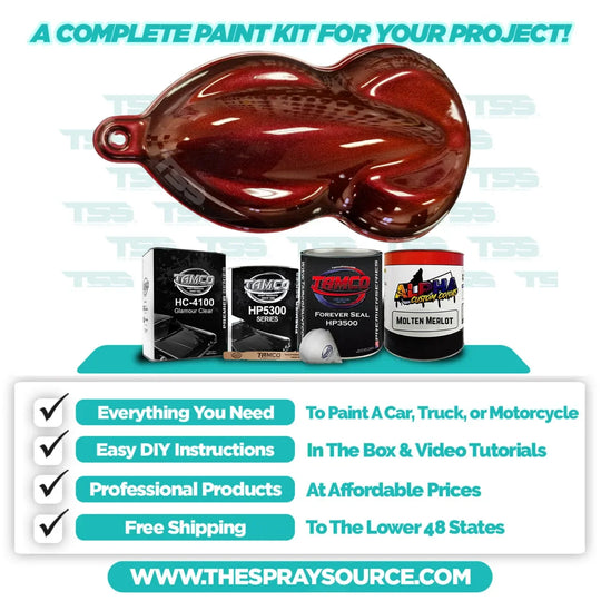 Molten Merlot Car Kit (Black Ground Coat) – The Spray Source