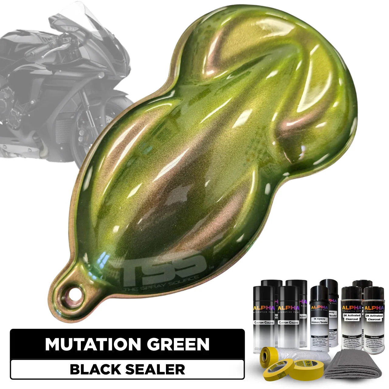 Mutation Green Motorcycle Paint Kit – The Spray Source