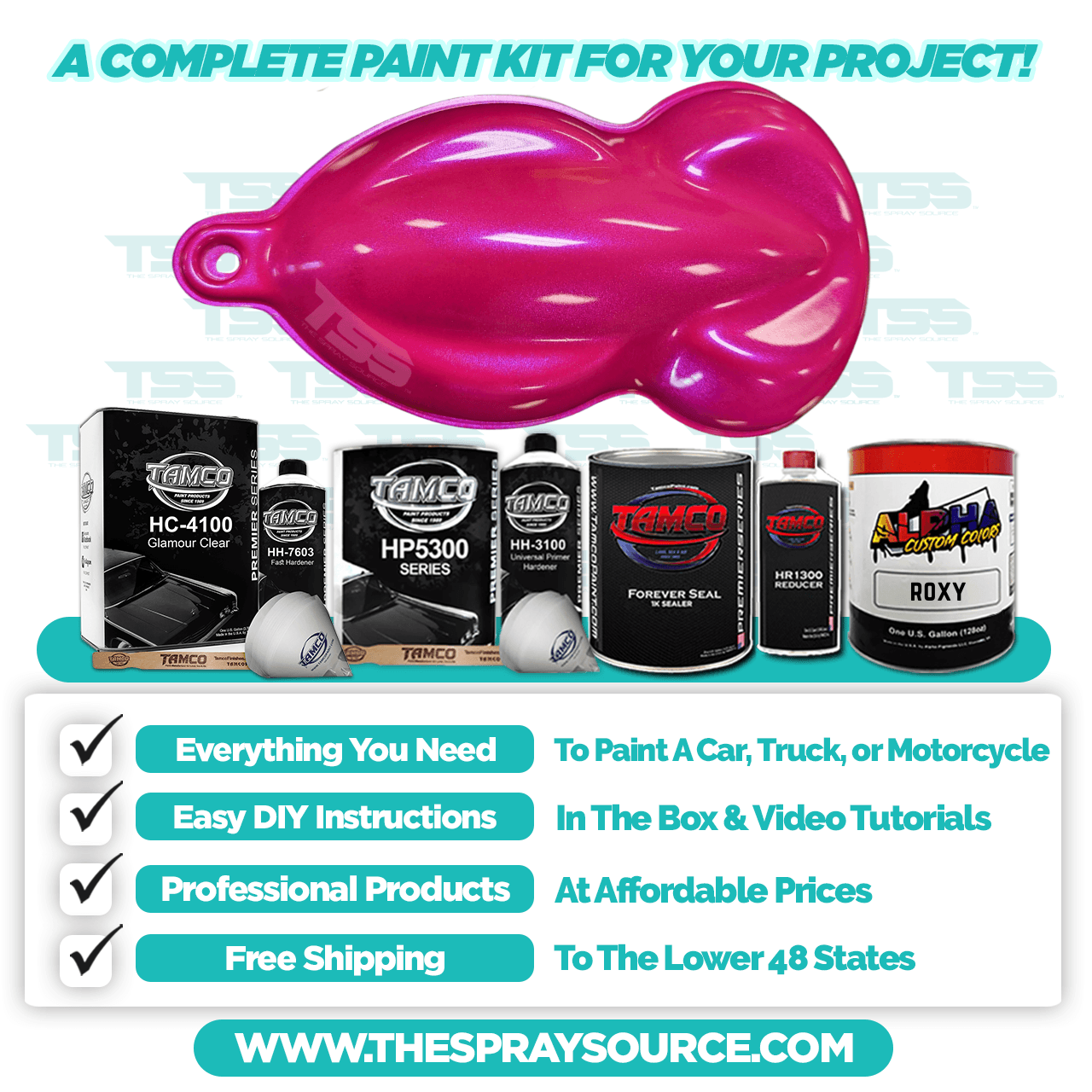 Roxy Pre-Sprayed Speedshape Paint Sample (White Ground Coat) – The ...