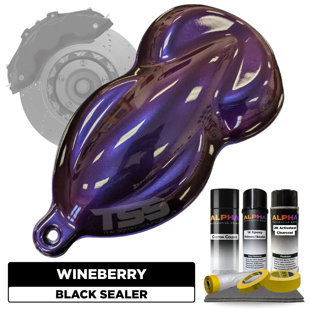 Wineberry Brake Caliper Paint Kit – The Spray Source