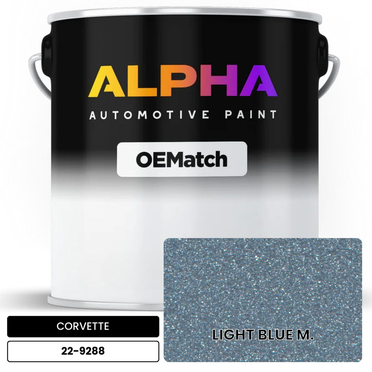 CORVETTE LIGHT BLUE M. 22-9288 | OEMatch Automotive Basecoat – The ...