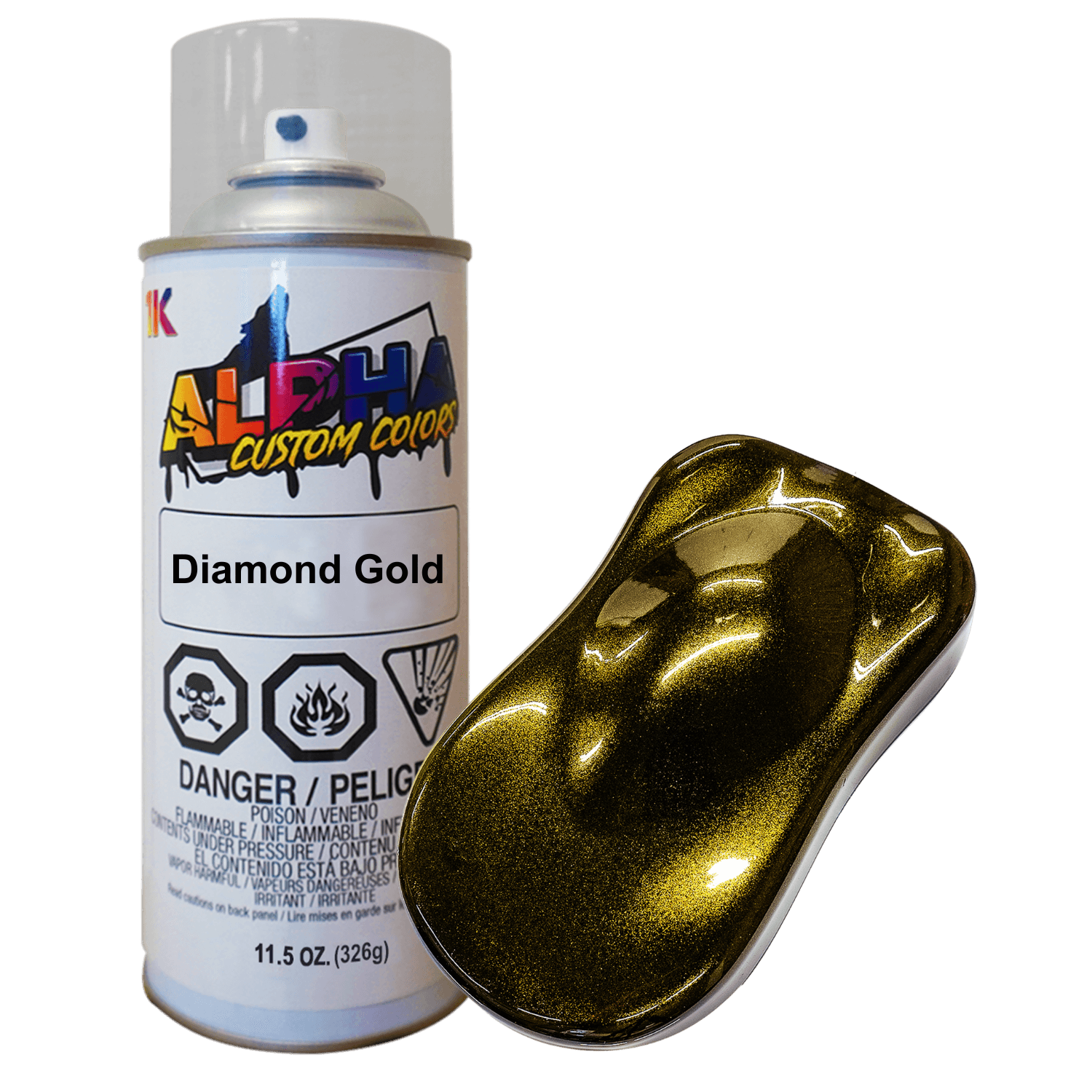 Diamond Gold Spray Can | Custom Paint Automotive Aerosol Paint – The ...