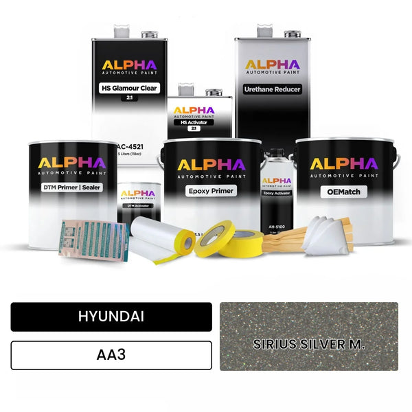 HYUNDAI SIRIUS SILVER M. AA3 | OEMatch Automotive Vehicle Paint Kit ...