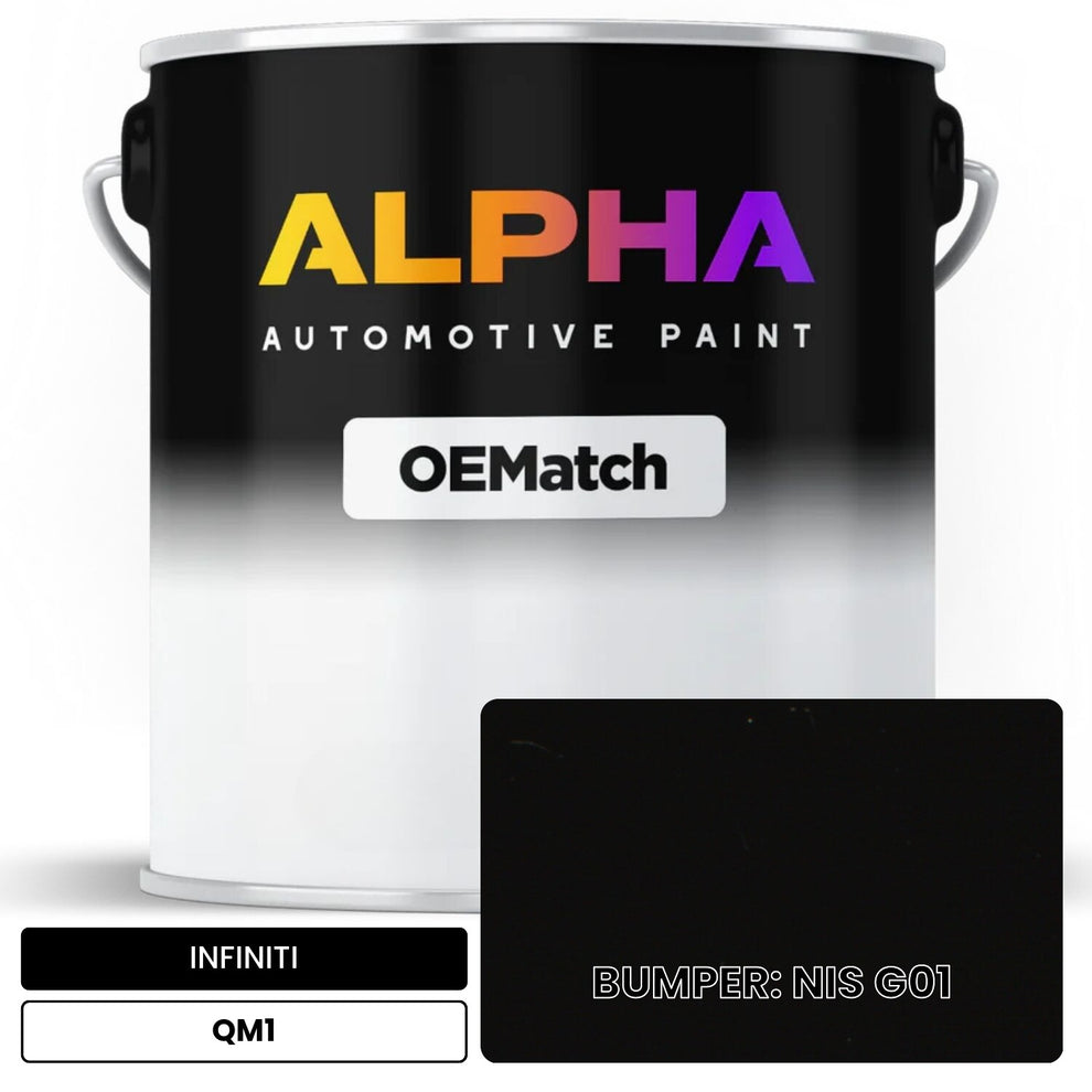 INFINITI BUMPER: NIS G01 QM1 | OEMatch Automotive Basecoat – The Spray Source