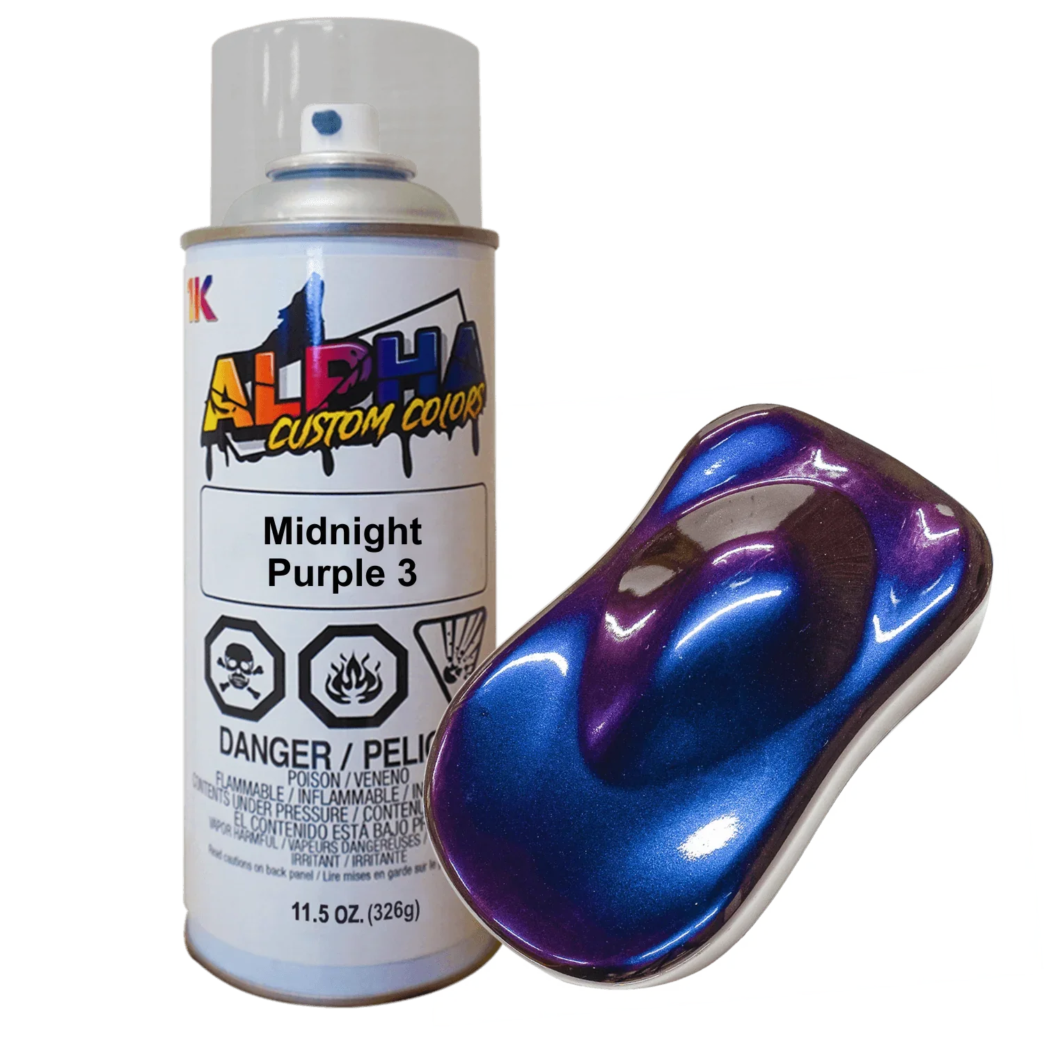 Midnight Purple 3 Alpha Custom Color Aerosol Spray Can Paint – The ...