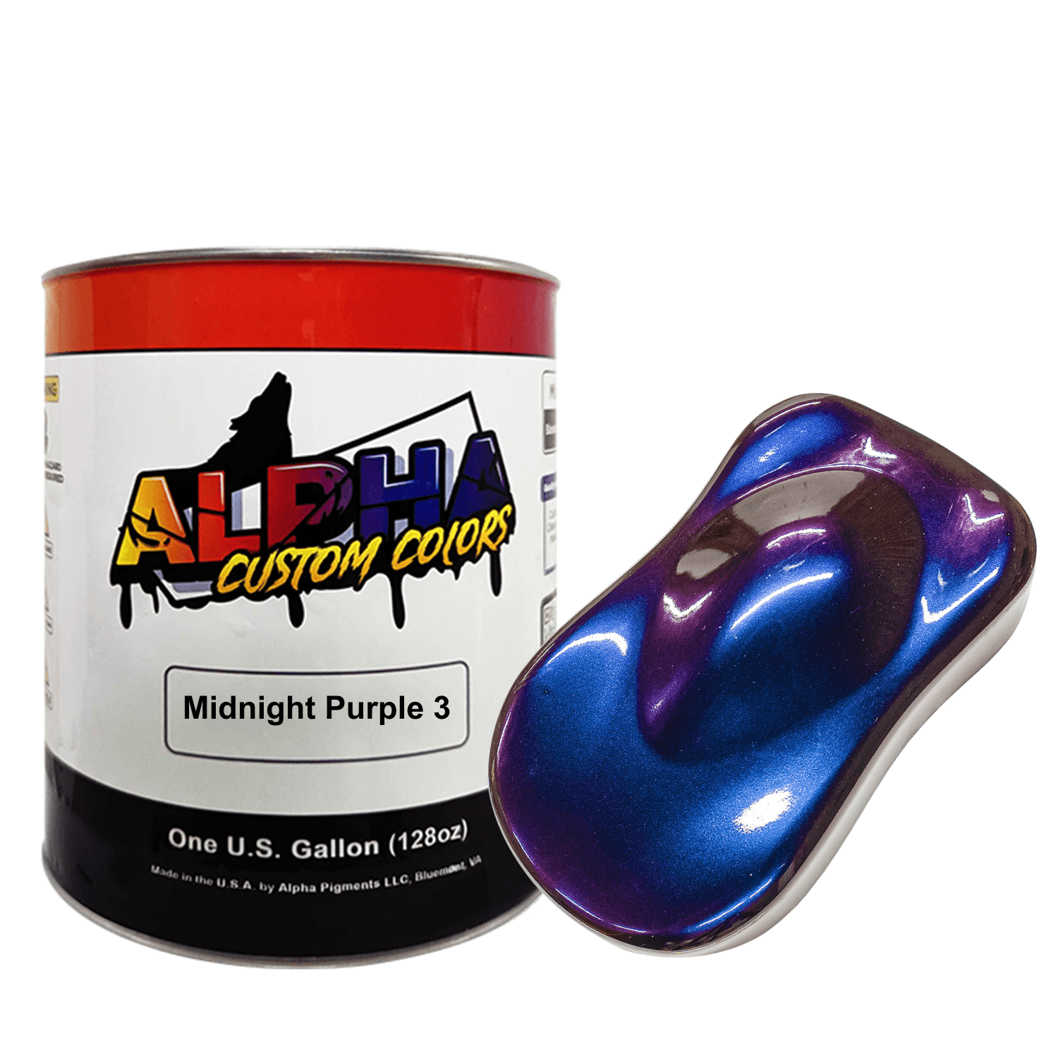 Midnight Purple 3 Alpha Custom Color Basecoat Paint MP3 – The Spray Source