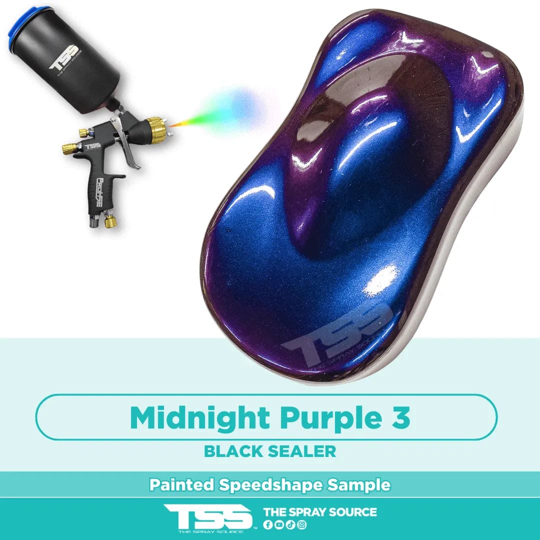Midnight Purple 3 Alpha Custom Color Pre-Sprayed Speedshape Paint Samp ...