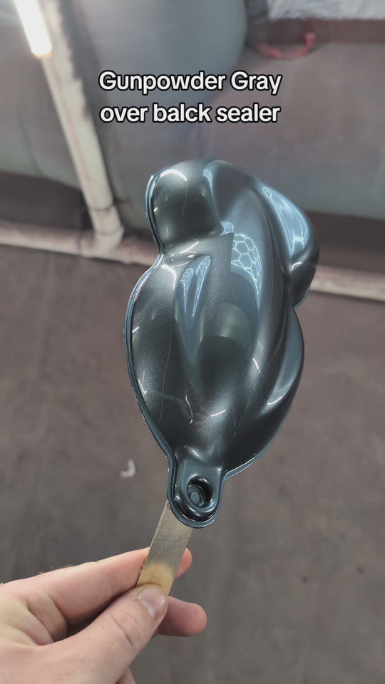Gunpowder Gray Pre-Sprayed Speedshape Paint Sample (Black Ground Coat ...