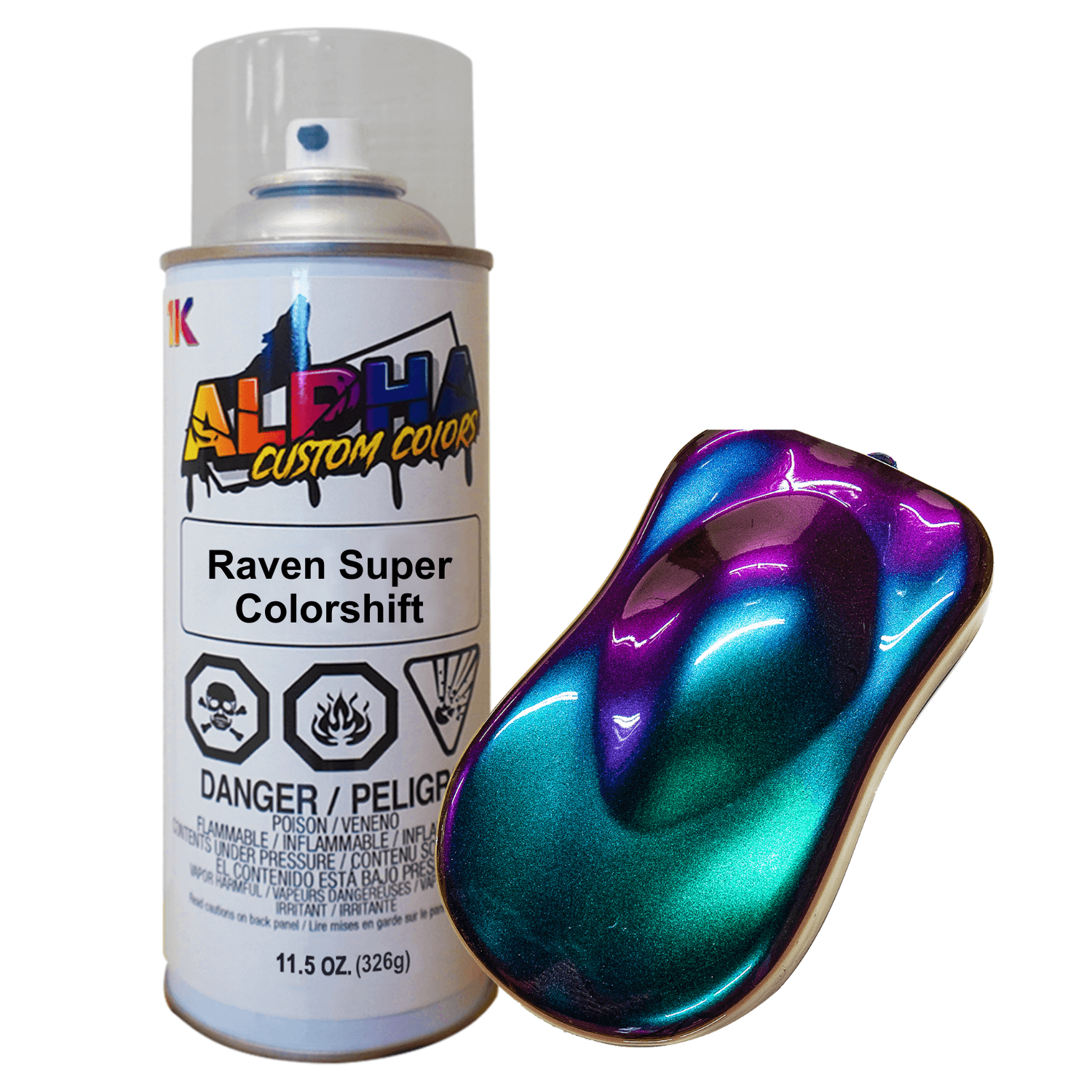 Raven Super Colorshift Spray Can | Custom Paint Automotive Autoflex ...