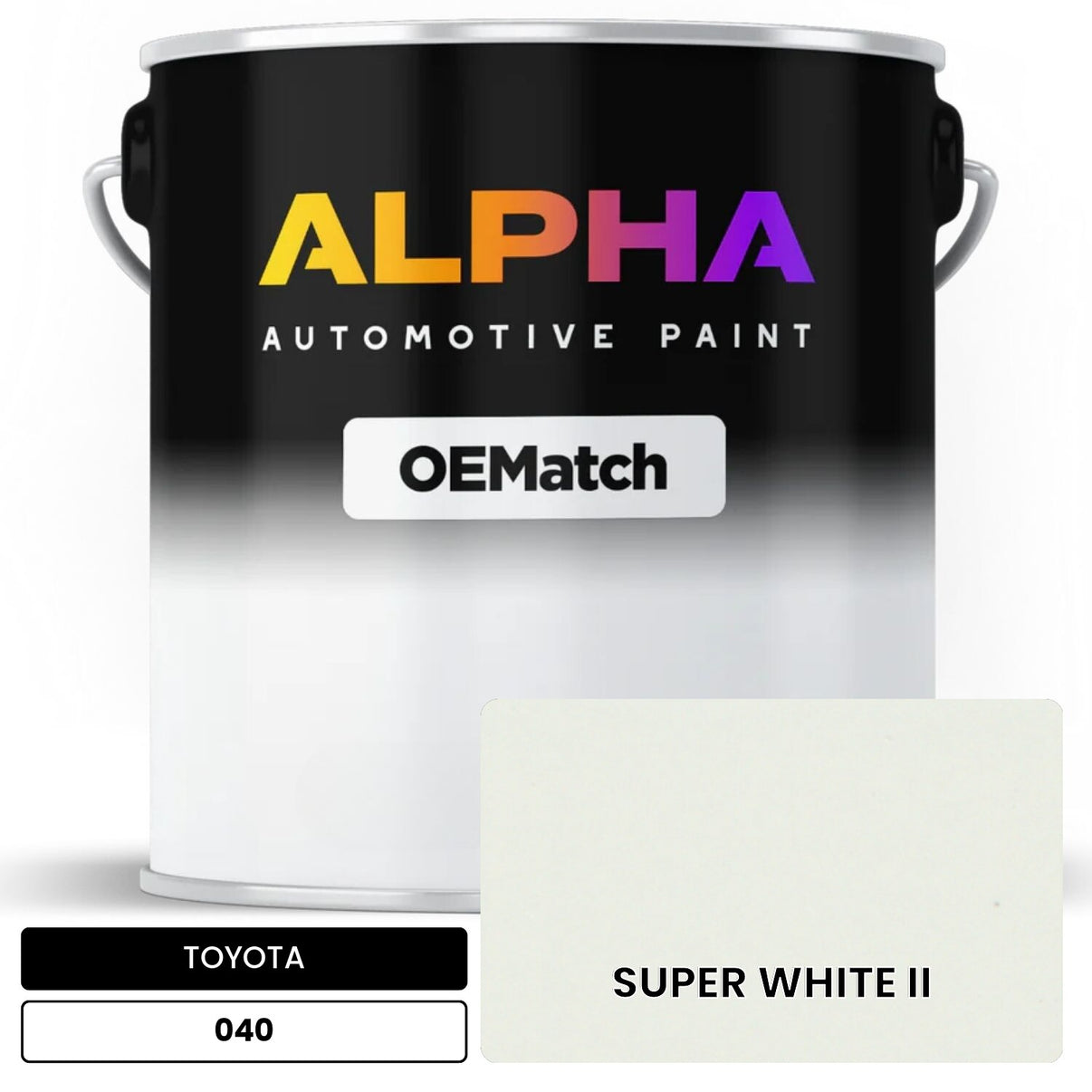 Toyota Super White II 040 | OEMatch Basecoat – The Spray Source