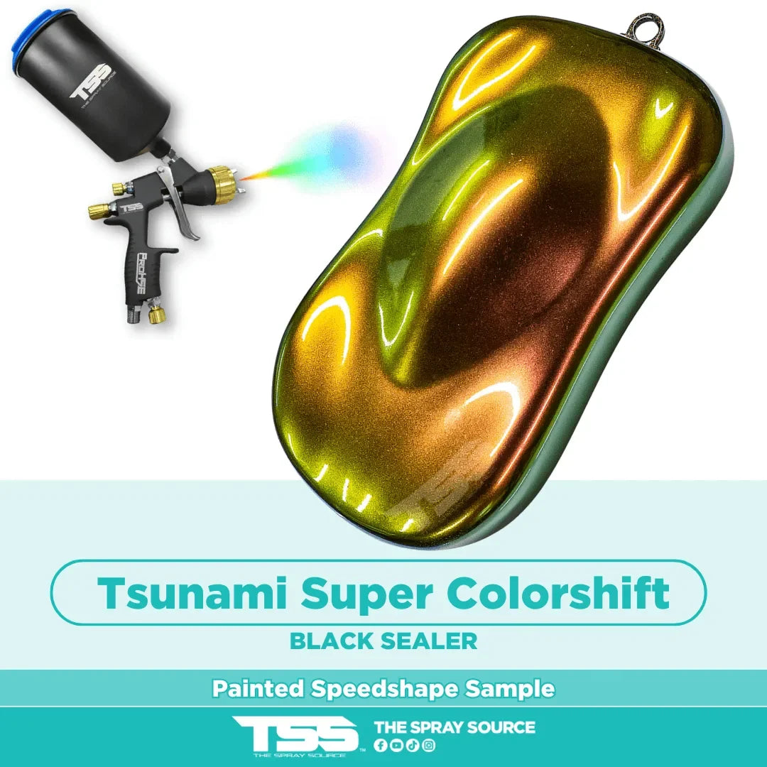 Tsunami Super Colorshift Pre-Sprayed Speedshape Paint Sample (Black Gr ...